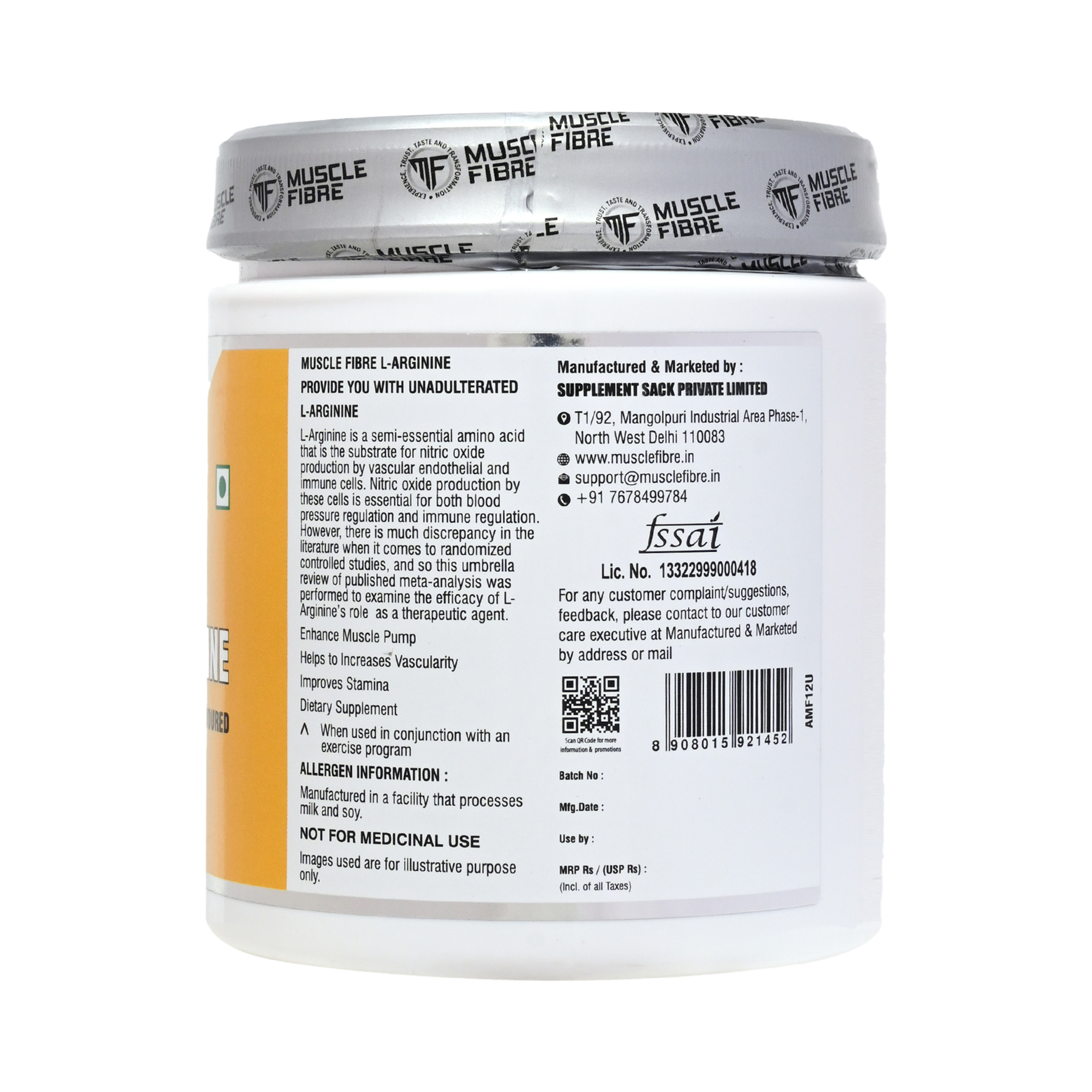 L-Arginine Powder 150g – Muscle Fibre